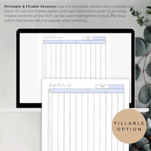 Printable and Fillable Annual Medication & Medical Supply Refill ...