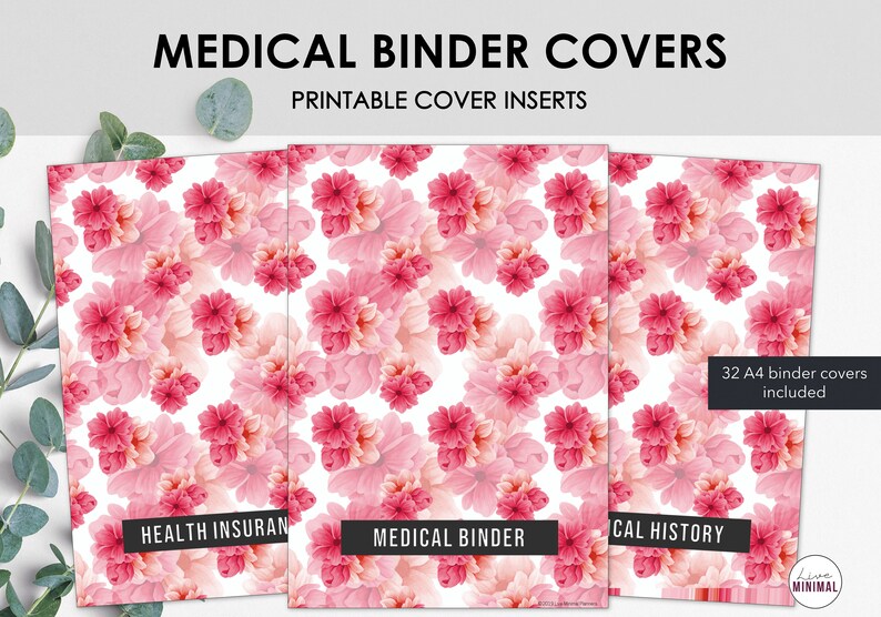 Medical Binder Cover Printables Printable Planner Insert | Etsy