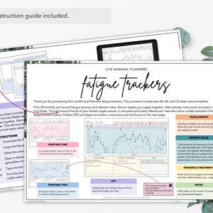 Printable and Fillable Monthly Fatigue Tracker | Track Daily Chronic ...