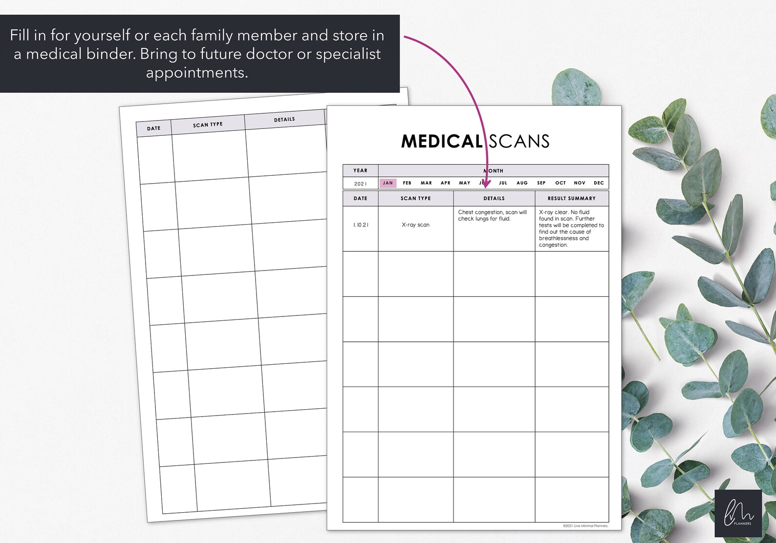Medical Scan Chart Printable Historical & Future Medical - Etsy Australia