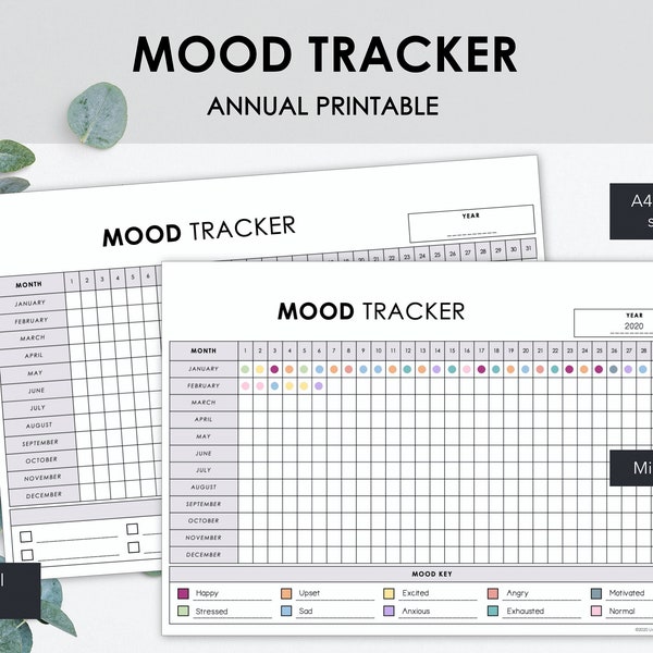 Weekly Mood Tracker - Etsy