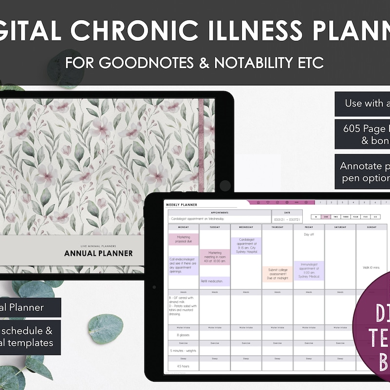 Botanical Planner - Etsy