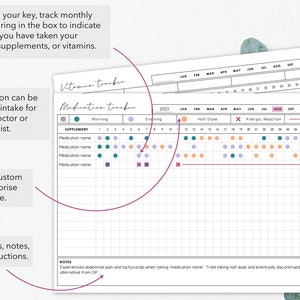Printable and Fillable Intake Tracker Bundle | Track Monthly ...