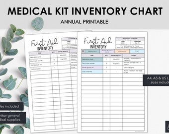 First Aid Kit Tracker - Etsy