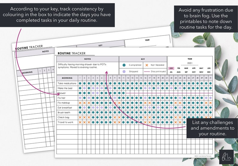 Daily Routine Tracker Manage Morning & Evening Tasks | Etsy