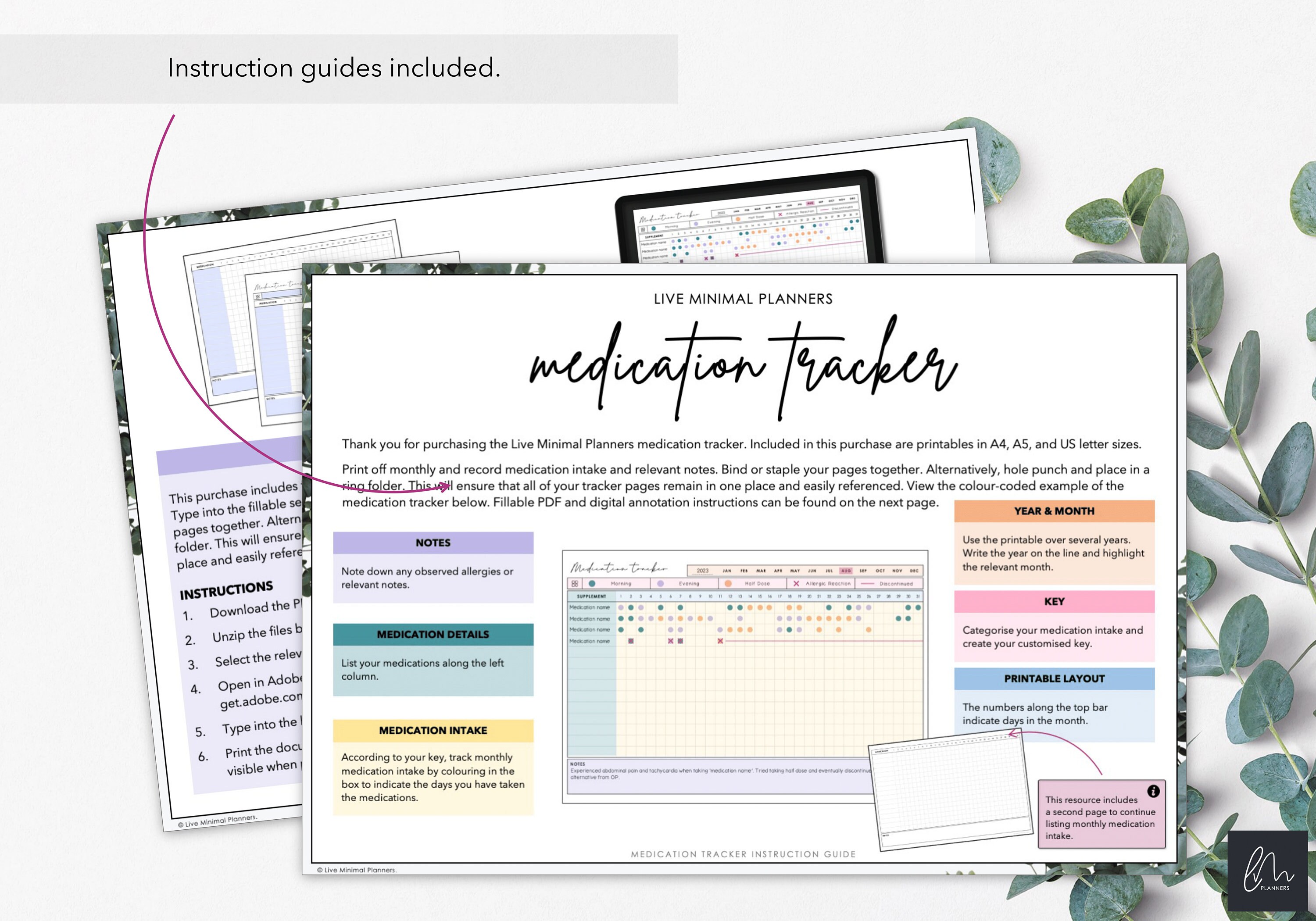 Printable and Fillable Intake Tracker Bundle Track Monthly - Etsy Australia