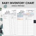 Nursery Inventory Charts | List Baby Related Items in a Printable ...