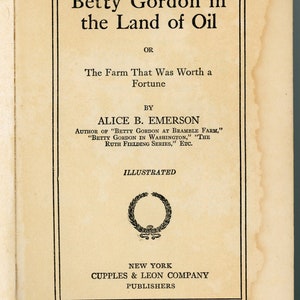 Betty Gordon in the Land of Oil - Etsy
