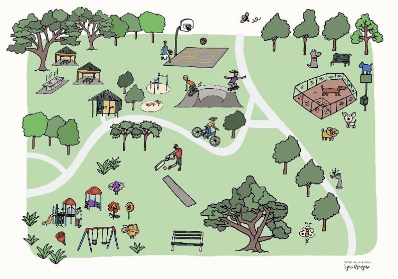 Custom City Map Illustrations. Skylines. Personalized Map of Home. Gift ...