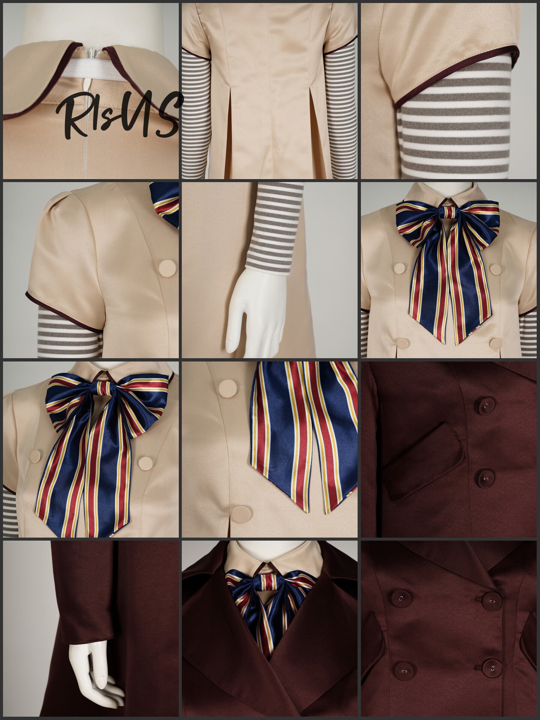 M3gan Megan Cos Costumecos Costume Halloween Day Cos Bow - Etsy