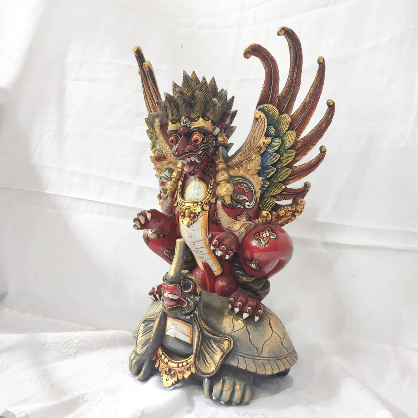 Large Singa Ambara Raja or Ambara Raja Lion Wooden Statue - Etsy