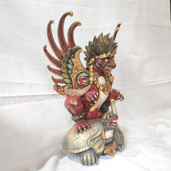 Large Singa Ambara Raja or Ambara Raja Lion Wooden Statue - Etsy