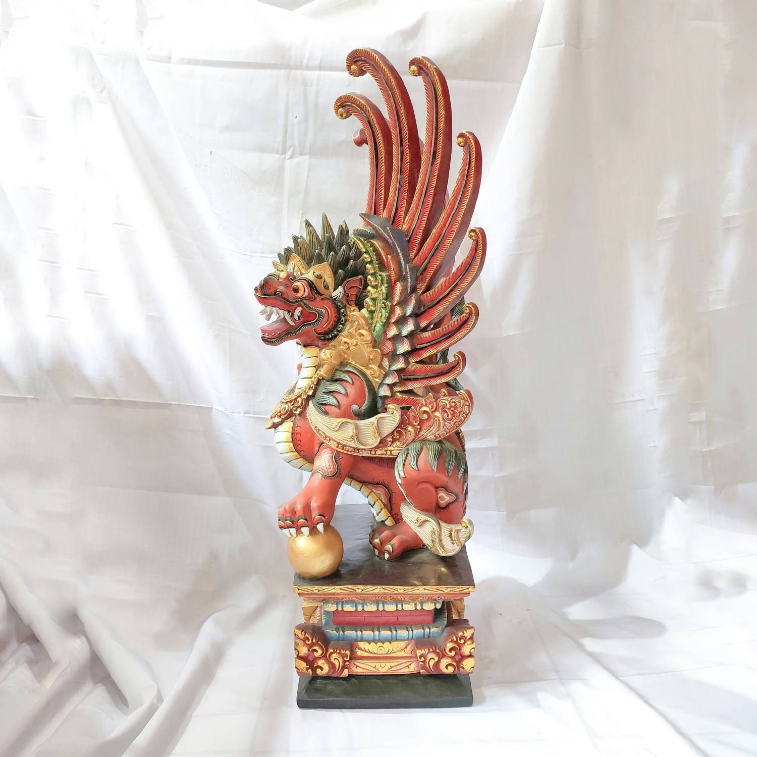 Extra Large Singa Ambara Raja or Ambara Raja Lion Wooden - Etsy