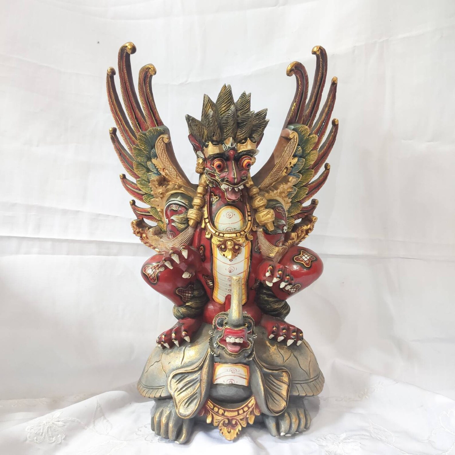 Large Singa Ambara Raja or Ambara Raja Lion Wooden Statue - Etsy