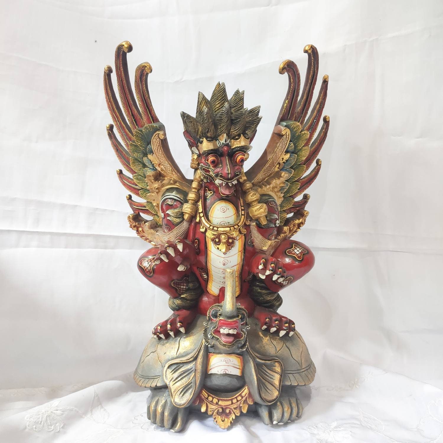 Large Singa Ambara Raja or Ambara Raja Lion Wooden Statue - Etsy