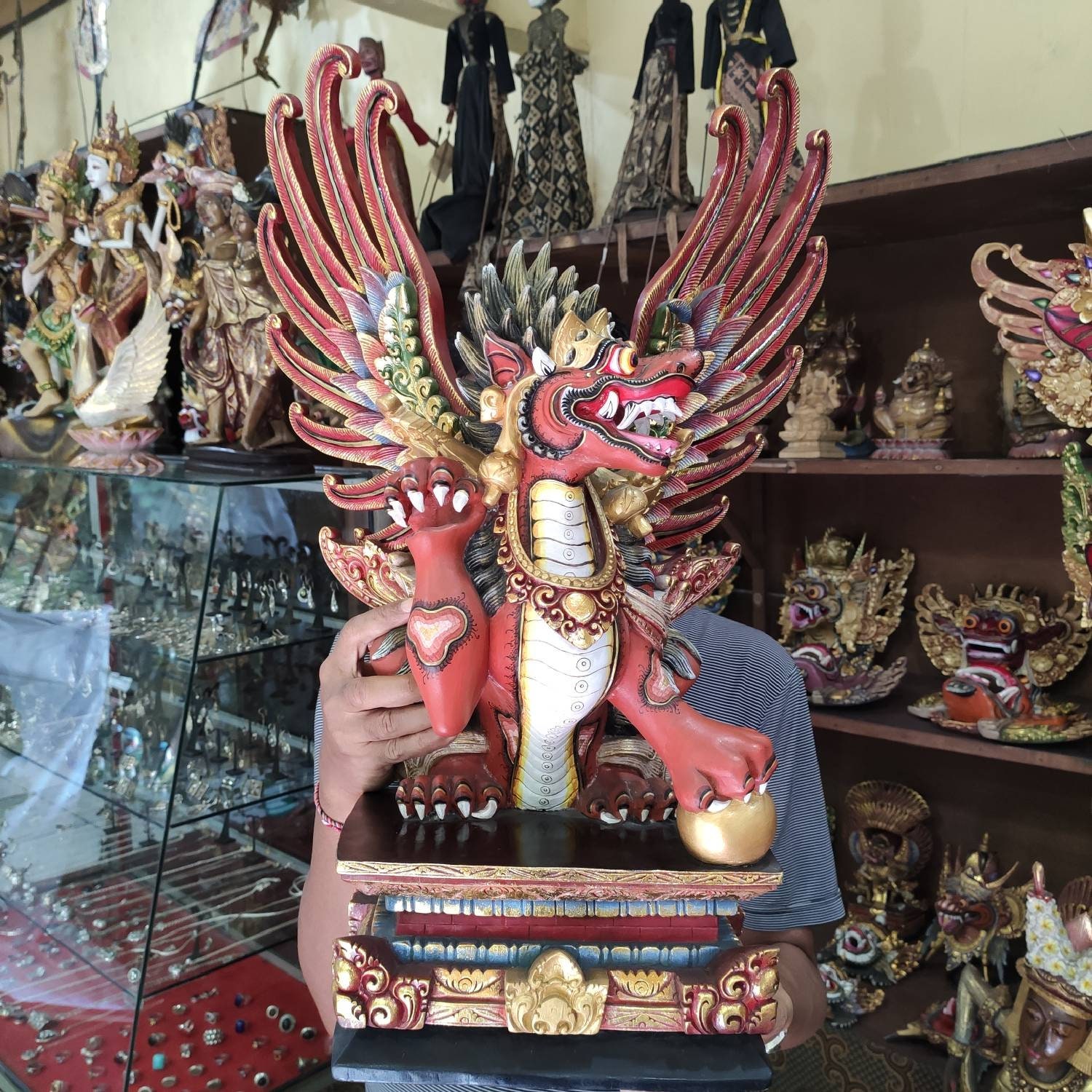 Extra Large Singa Ambara Raja or Ambara Raja Lion Wooden - Etsy