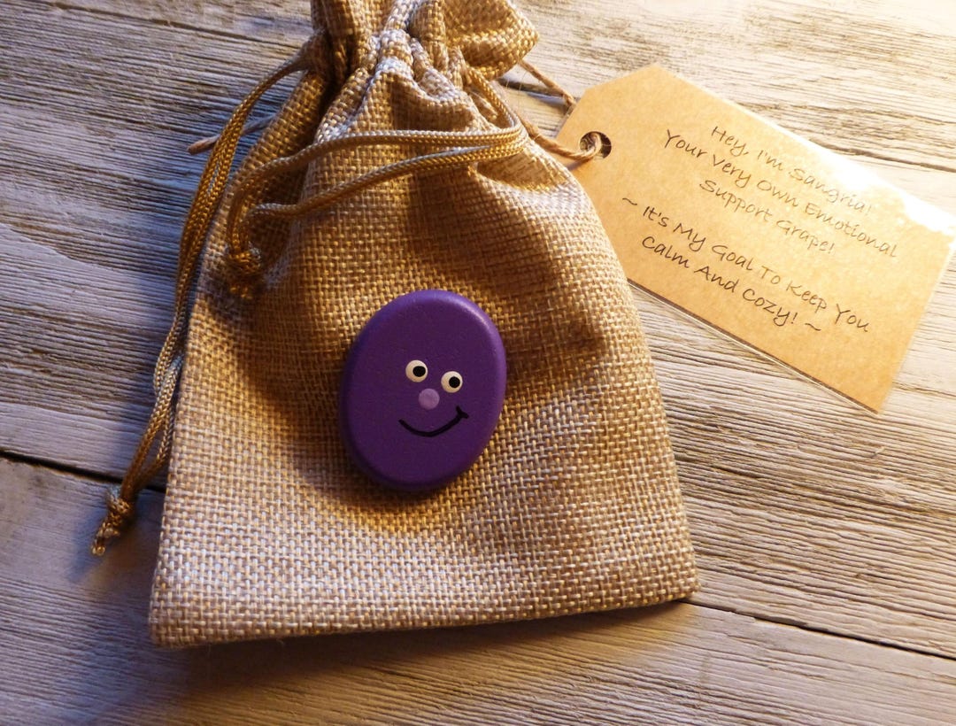 Meet Sangria! Cute Little "emotional Support" Grape (rock) Comes With ...
