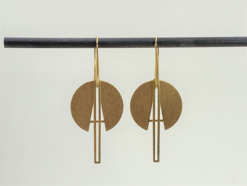 Gold Geometric Earrings ** Plus Free Bonus Pairing Studs ** - Etsy