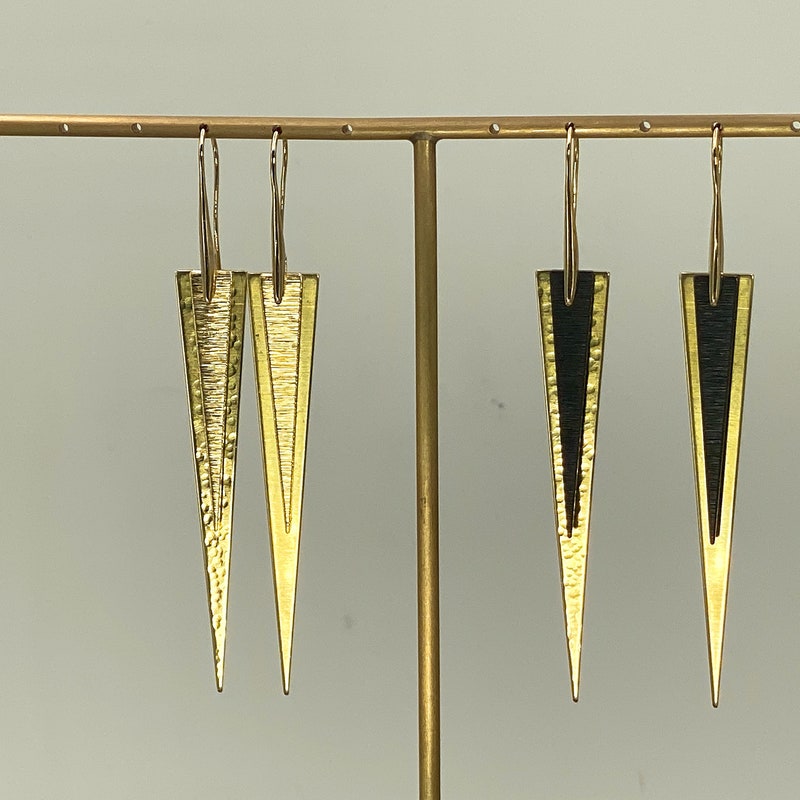 Triangle Earrings - Etsy