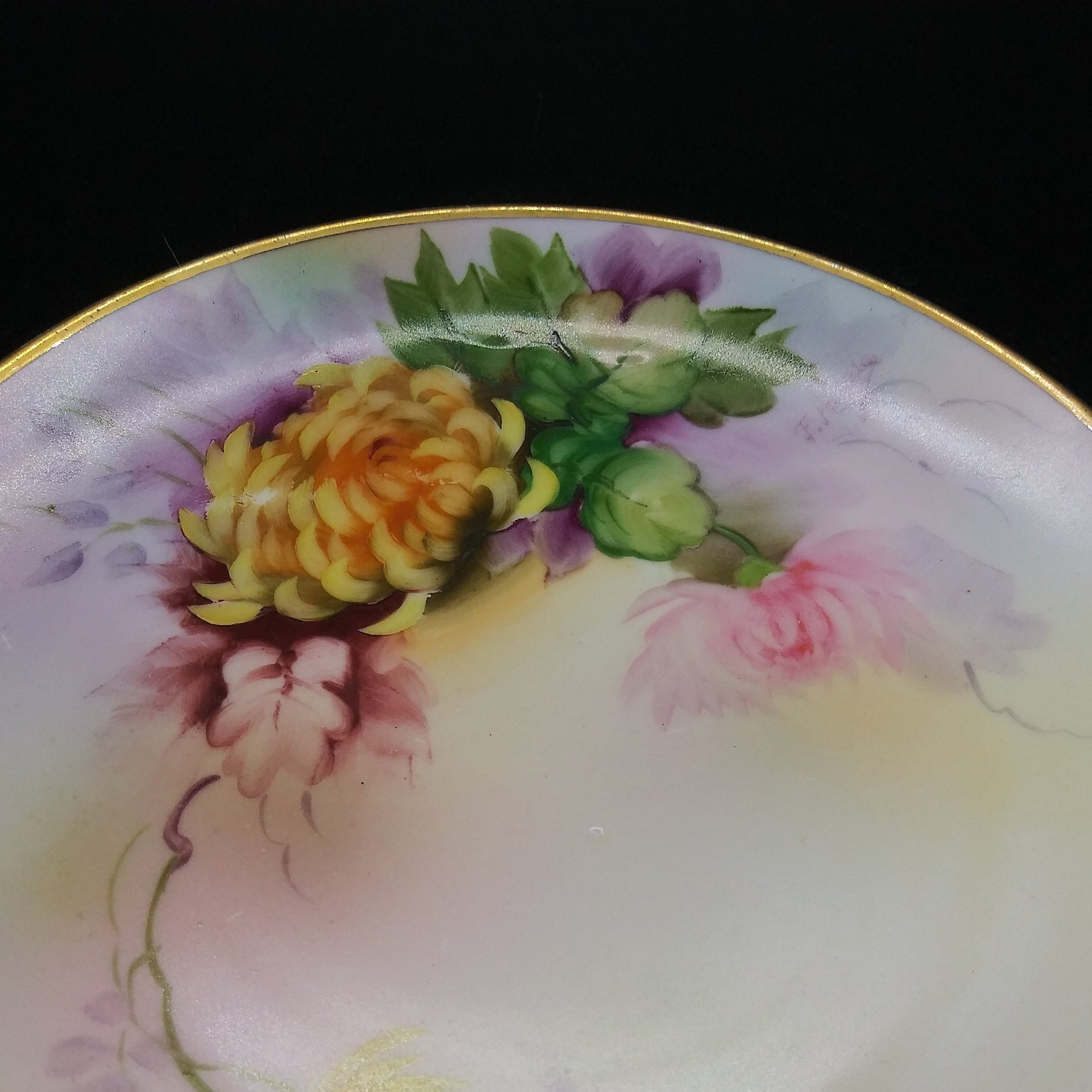 Early Noritake Morimura Floral Plate Beautifully Hand - Etsy