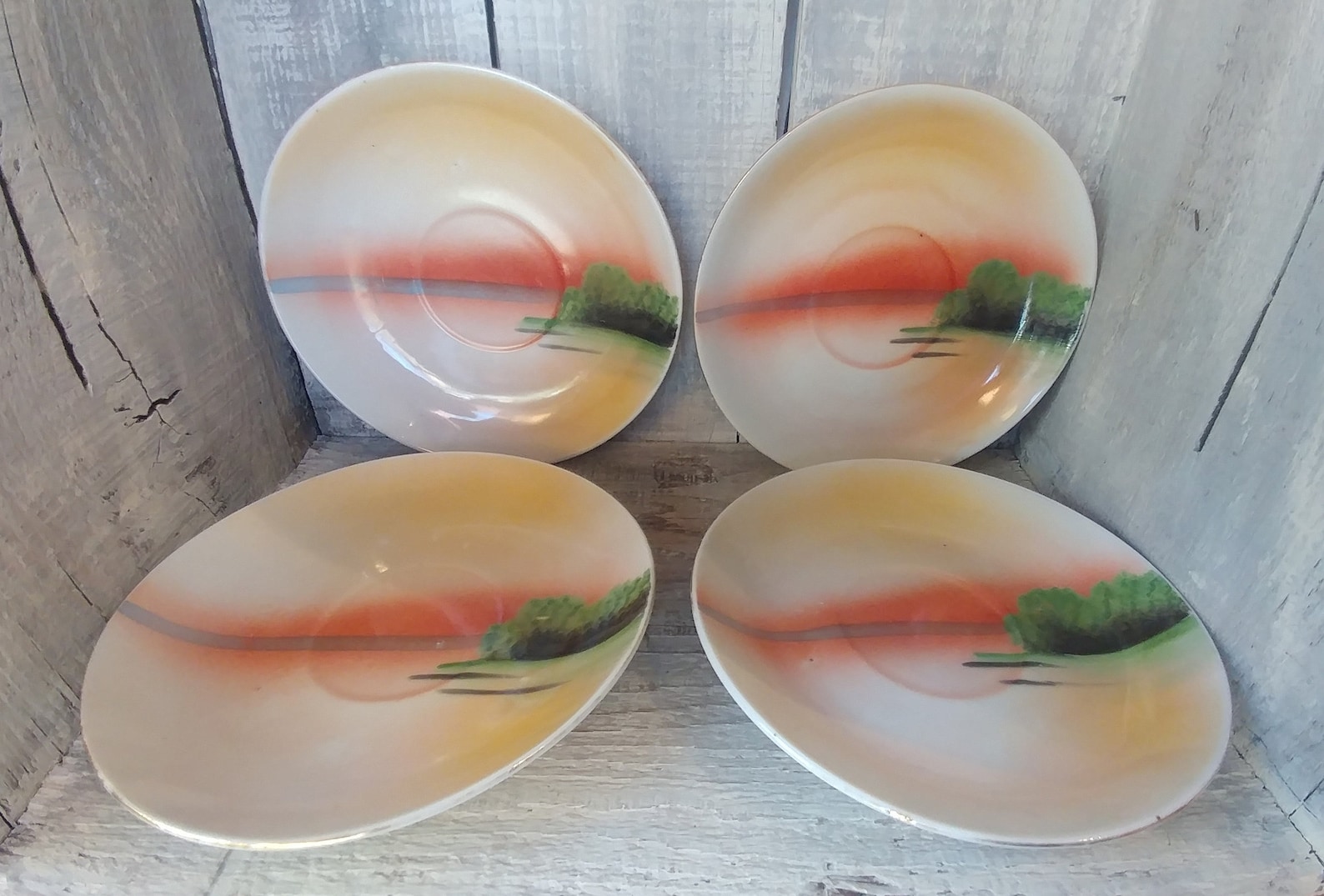 Vintage Chikaramachi China Tea Cup and Saucer Sets: Hand-painted ...
