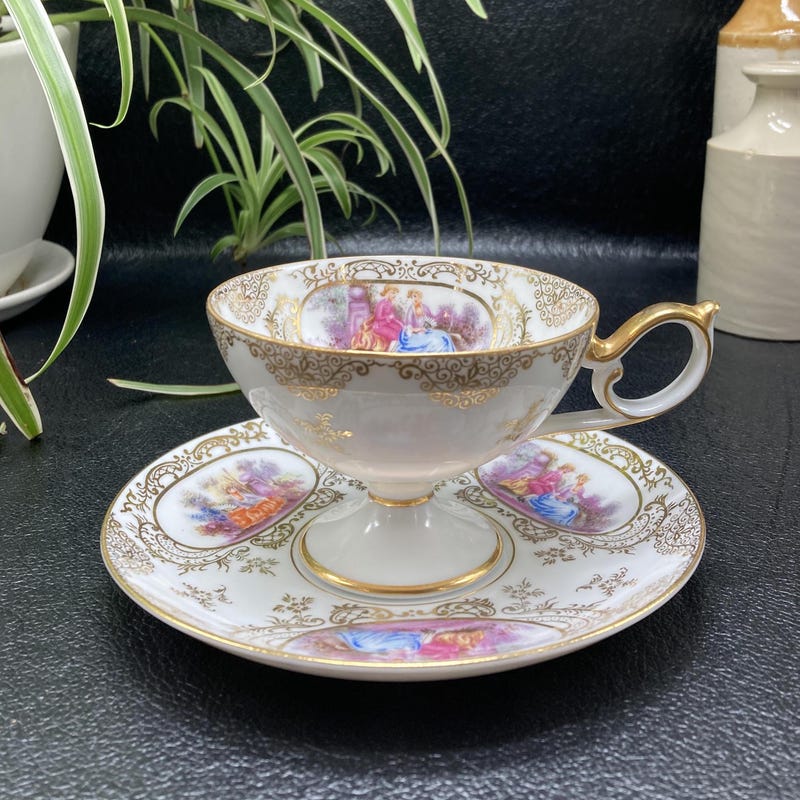 Footed Tea Cup - Etsy