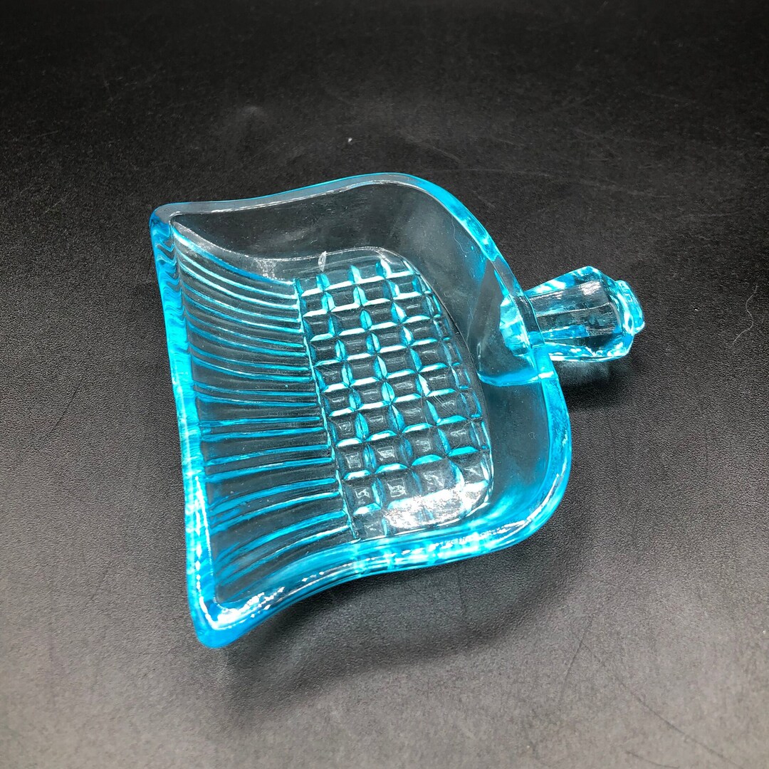 Vintage Blue Glass Replica of a Dust Pan, a Reproduction of the ...