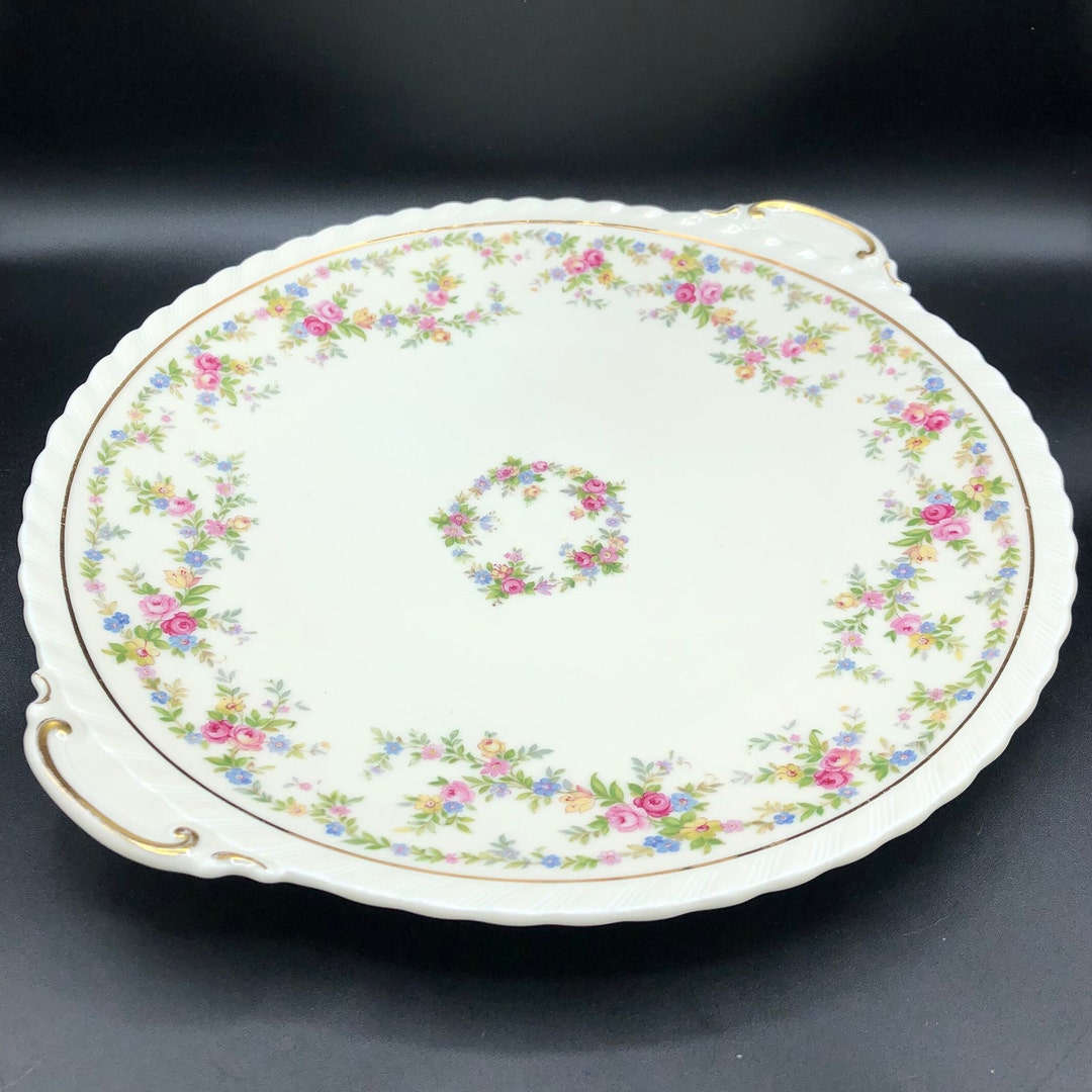 Princess China, Czecholslovakia, "chalfonte" Chop Plate, Floral Edge ...