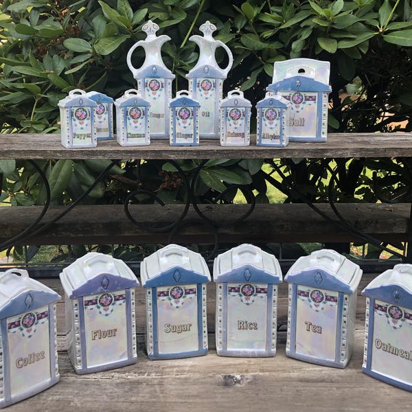 Vintage Canister Set - Etsy