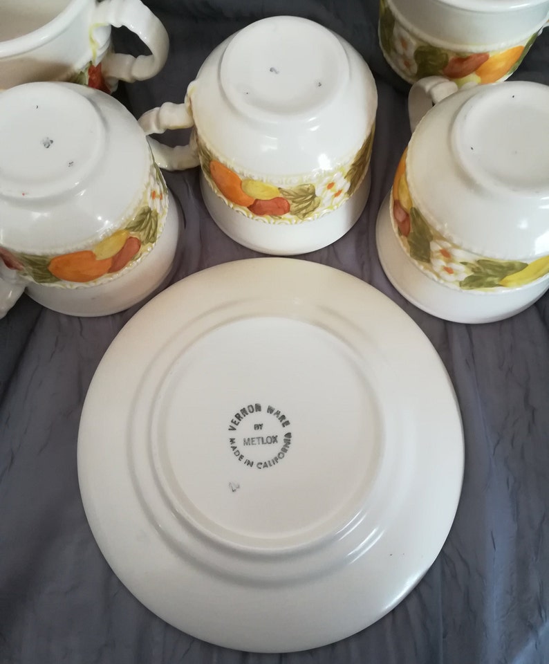 Vintage Vernon Ware by Metlox Made in California Della | Etsy