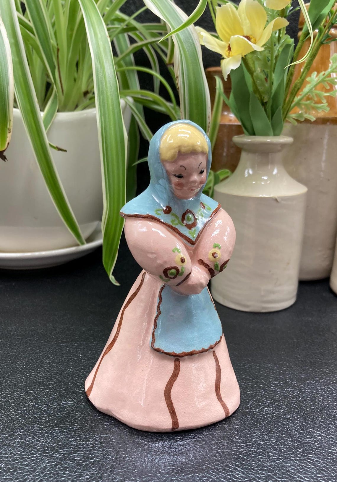 Vintage Original Kay Finch Folk Art Girl Figurine California USA ...