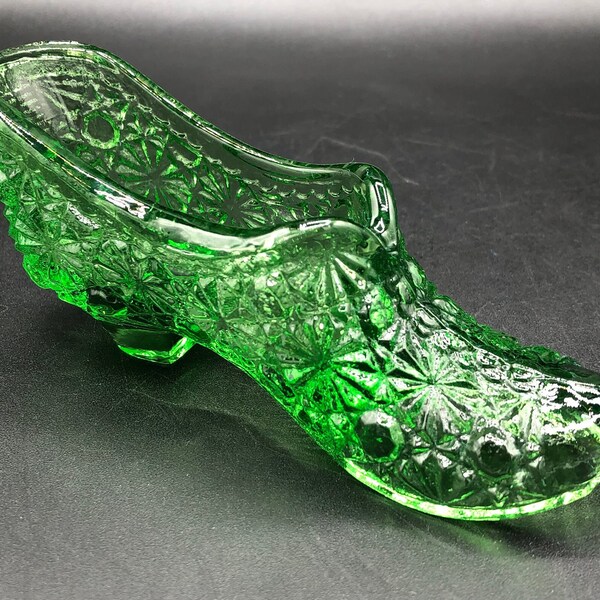 Vintage Glass Shoe - Etsy