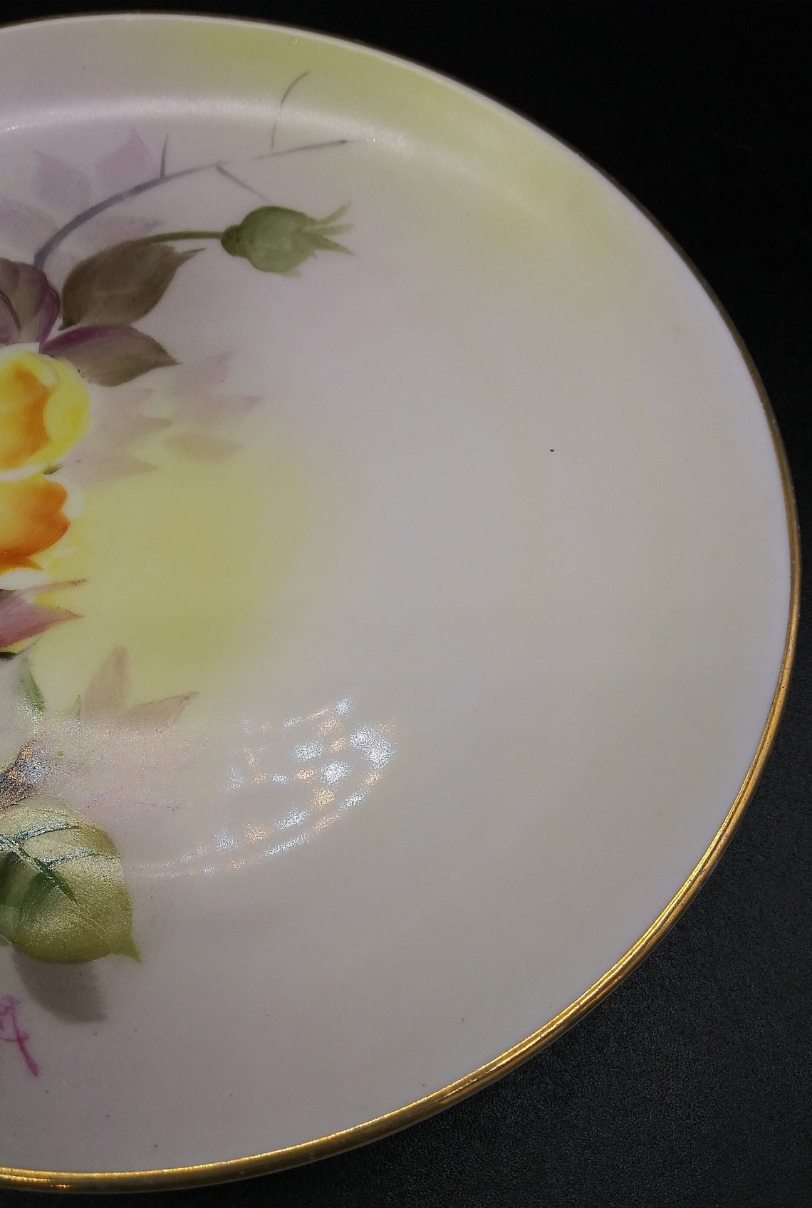 Early Noritake Morimura Floral Plate Beautifully Hand - Etsy