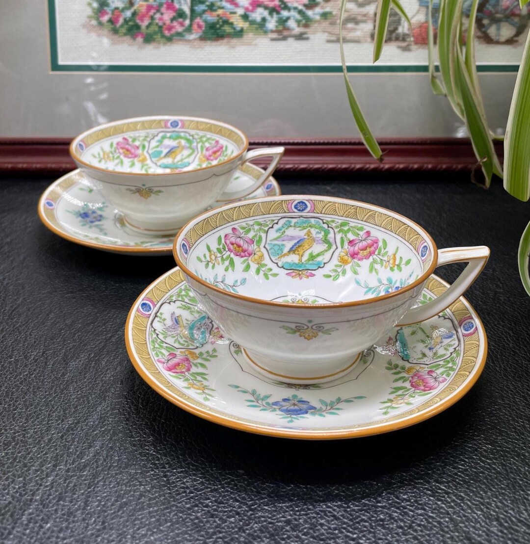 Vintage/antique Mintons "japonica" Teacups and Saucers, English ...