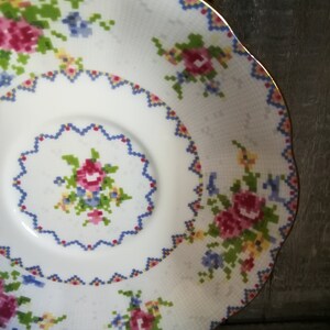 Royal Albert, "petit Point" Bone China Vintage Tea Cup and Saucer, C ...