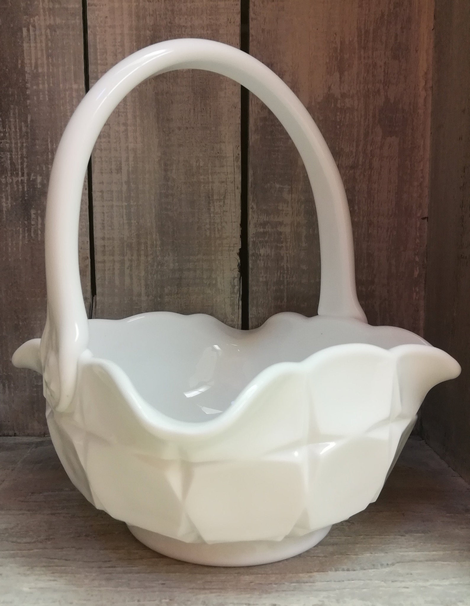 Vintage Indiana Glass Constellation Pattern Milk Glass Square | Etsy