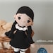 Crochet Pattern Merlina Wednesday Addams Amigurumi PDF - Etsy
