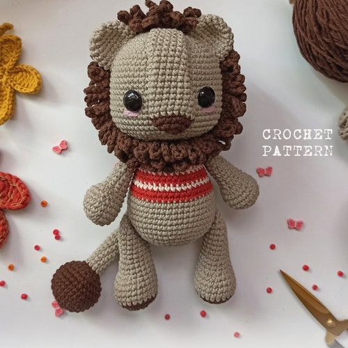 Crochet Pattern Markus the Lion Amigurumi PDF Tutorial - Etsy