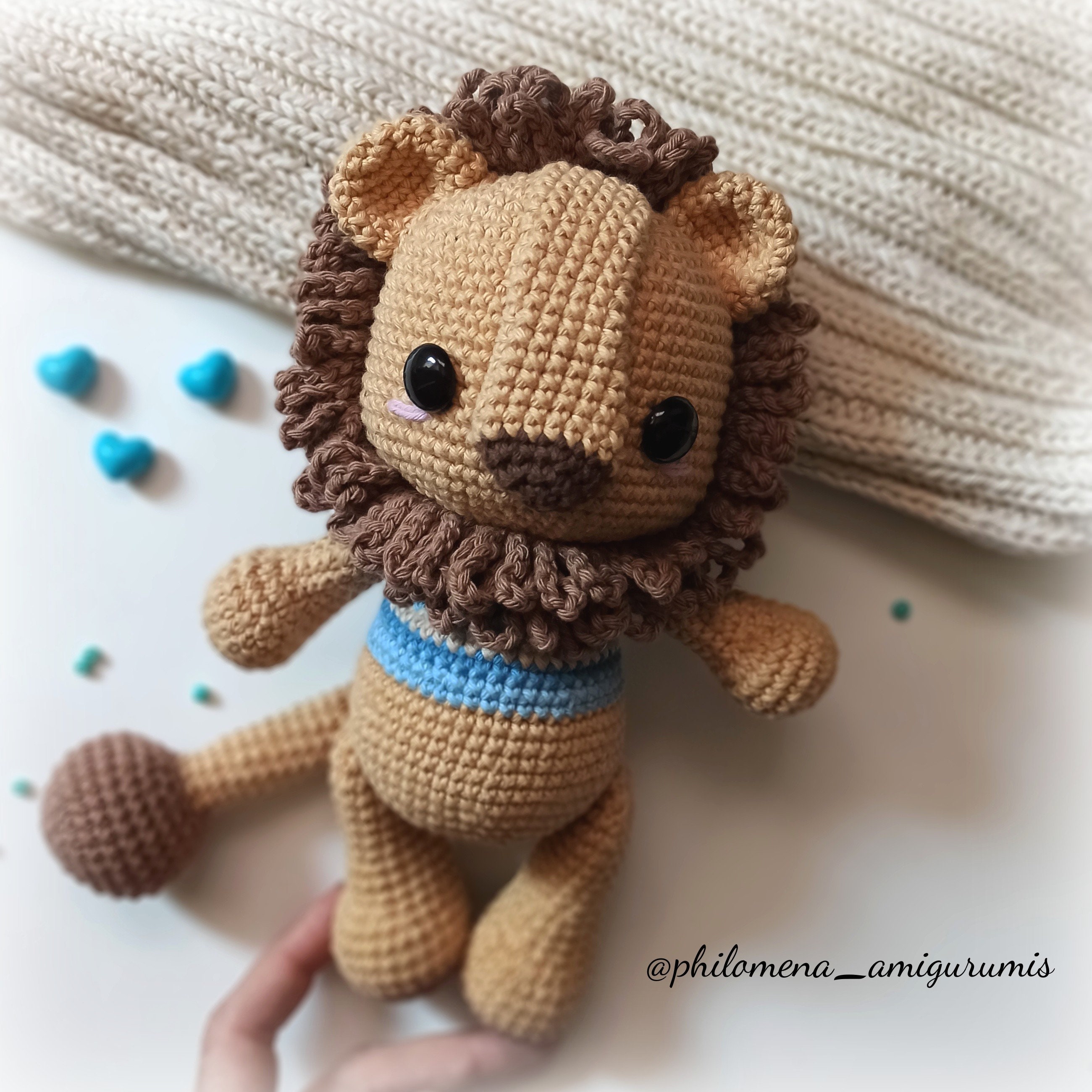 Crochet Pattern Markus the Lion Amigurumi PDF Tutorial - Etsy