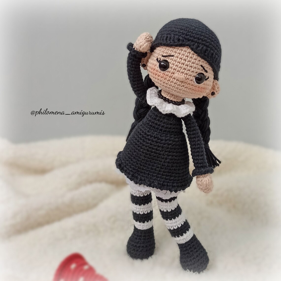 Patrón Crochet Merlina Wednesday Addams Amigurumi PDF Tutorial - Etsy ...