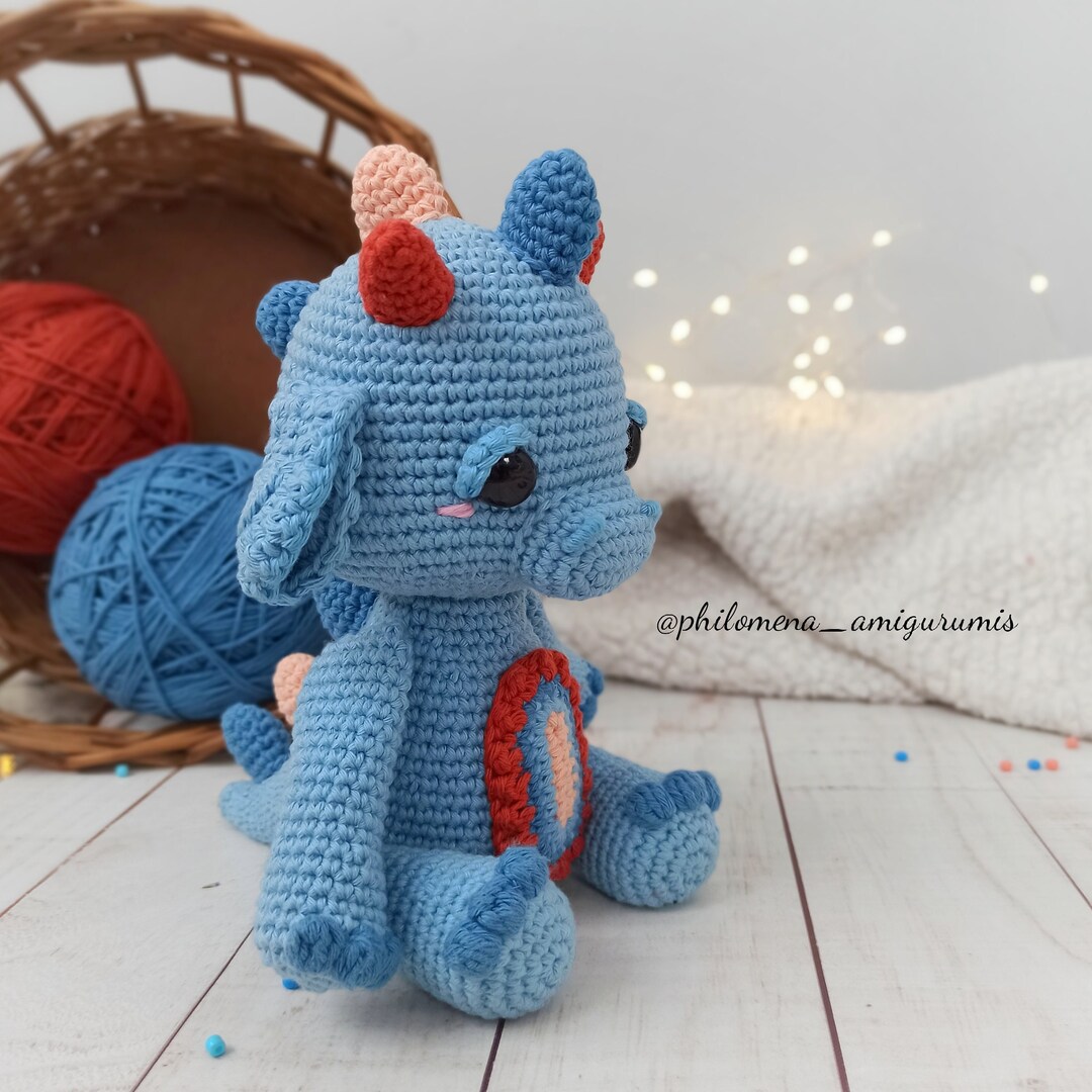 Crochet Pattern, Dragon Percy Amigurumi PDF Tutorial - Etsy