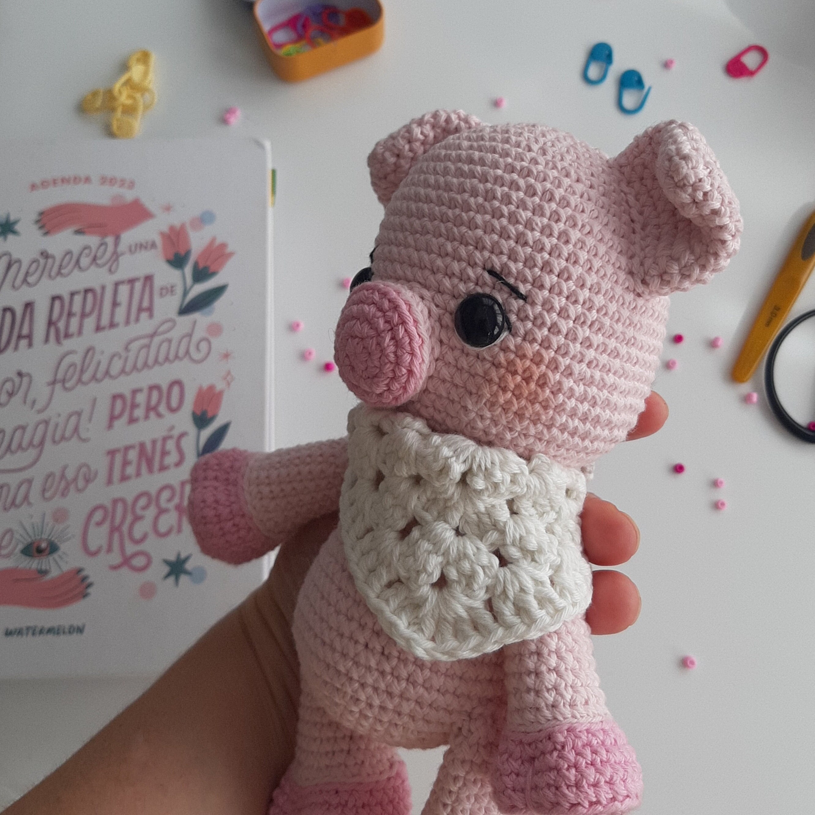 Patrón Crochet Pinky Cerdito Amigurumi PDF Tutorial - Etsy México
