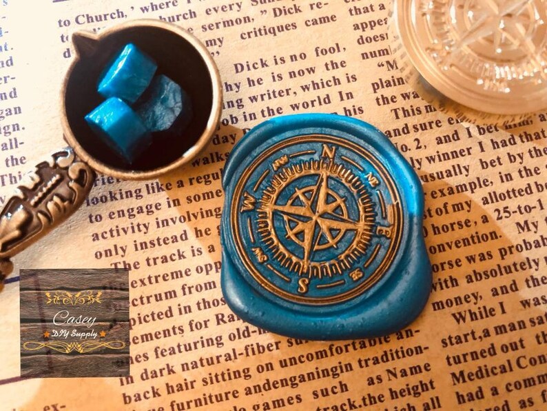 30mm Compass Wax Seal Stamp Compass Wax Seal Stamp With - Etsy