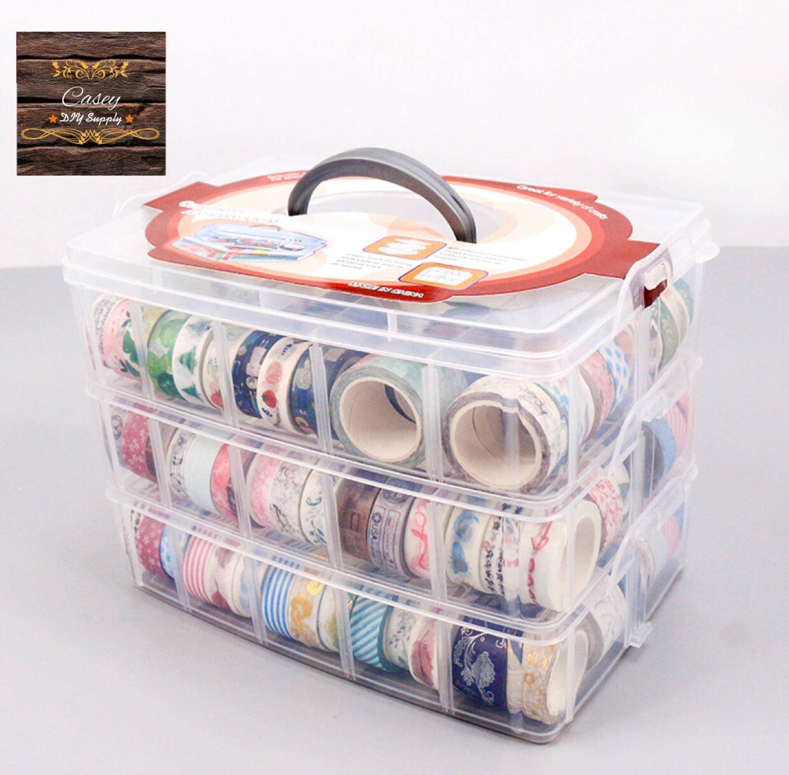 Washi tape storage box washi tape container washi tape | Etsy