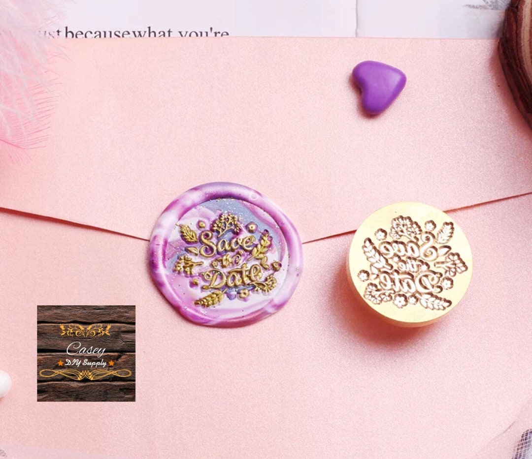 30mm Save the Date Wax Seal Stamp Save the Date Wax Seal - Etsy