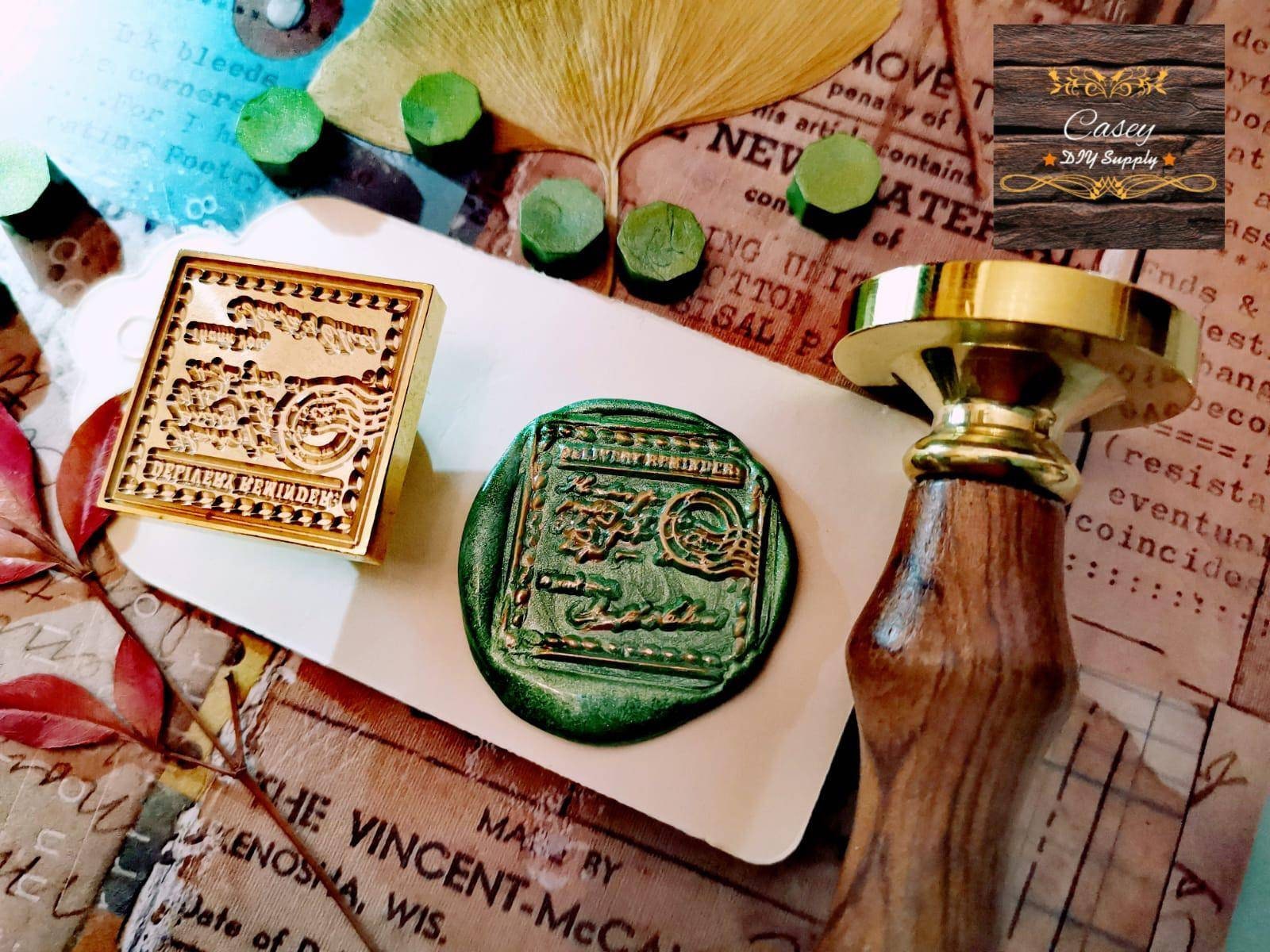 30mm postmark Vintage stamp wax seal stamp Vintage stamp wax | Etsy