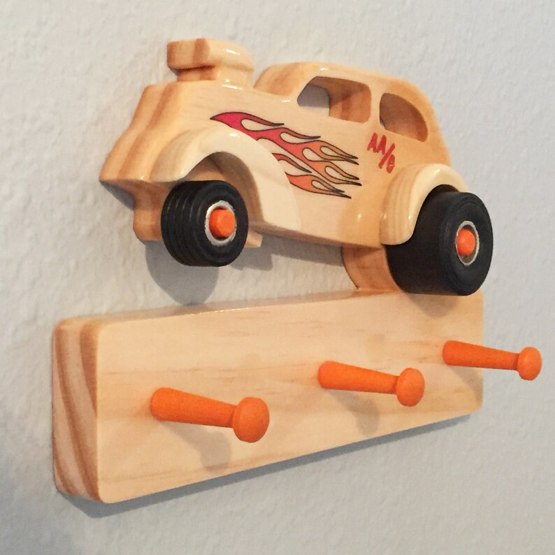 1948 Ford Anglia Hot Rod Wooden Key Holder for Wall, Wall Hooks, Wood ...