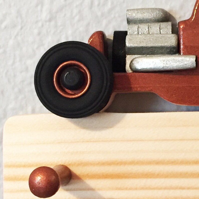 Rat Rod Pickup Wooden Key Holder for Wall, Wall Hooks, Wood, Handmade ...