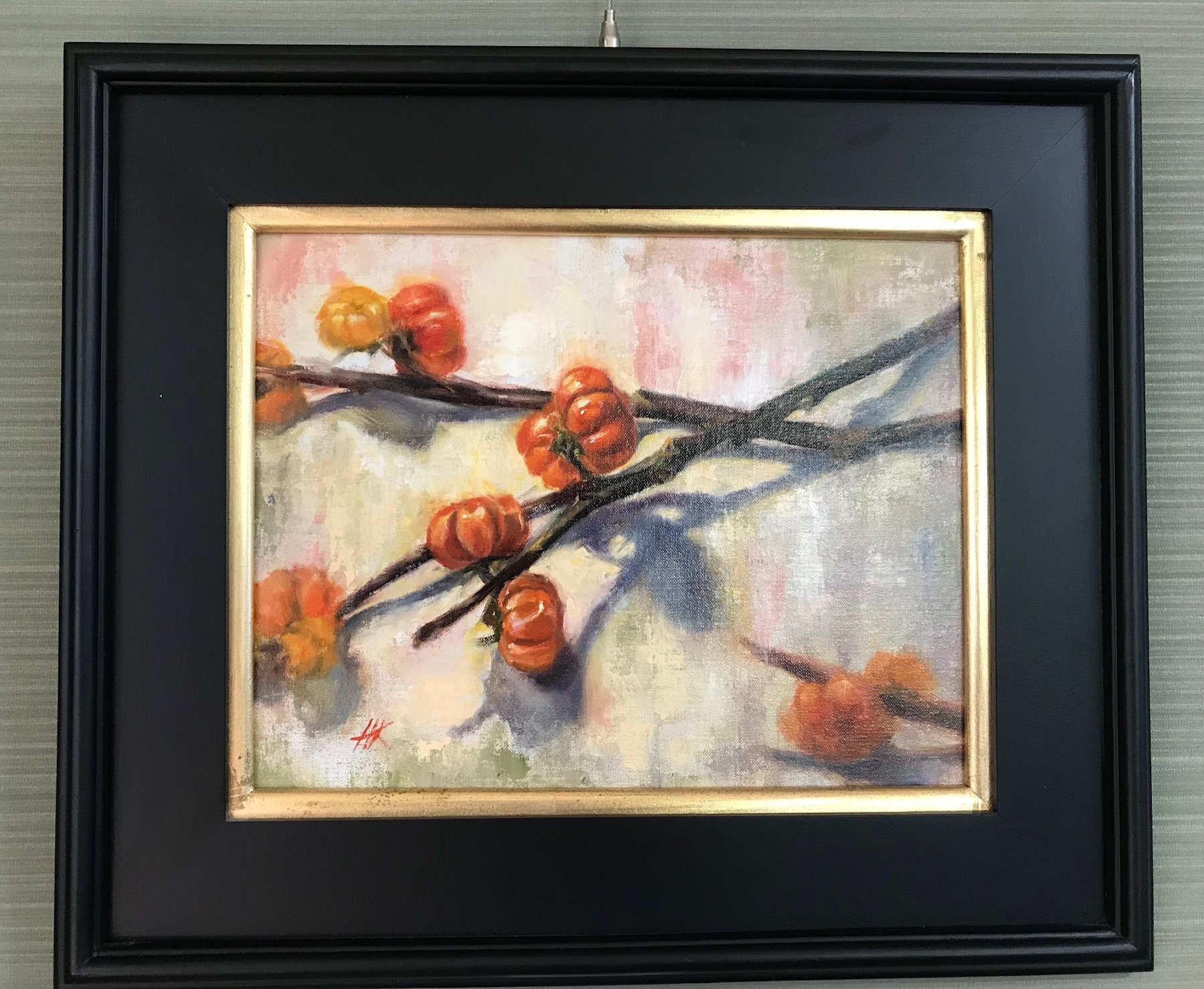 Orange Color Fruits Original Oil Painting by Harumi Kiyota - Etsy