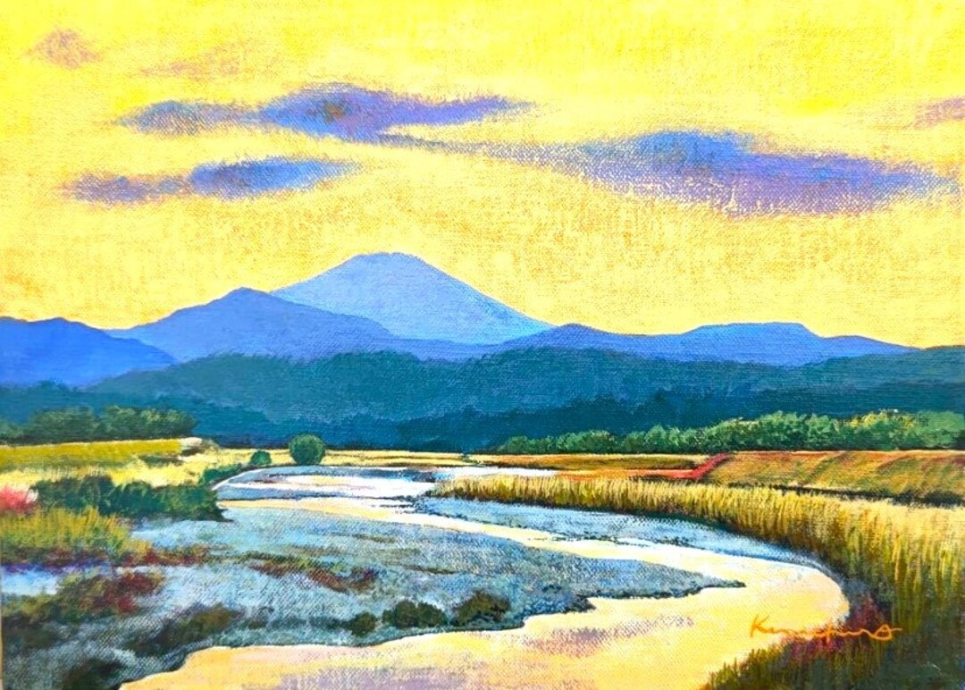 Asakawa River - Acrylic Painting by Kenichiro Otsuka - Etsy
